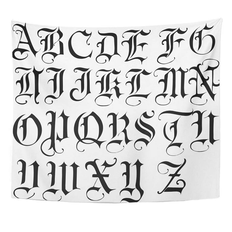 Old English Letters A Z