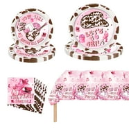 Pink Snowflake Winter Birthday Party Supplies 48 Piece Tableware Set ...