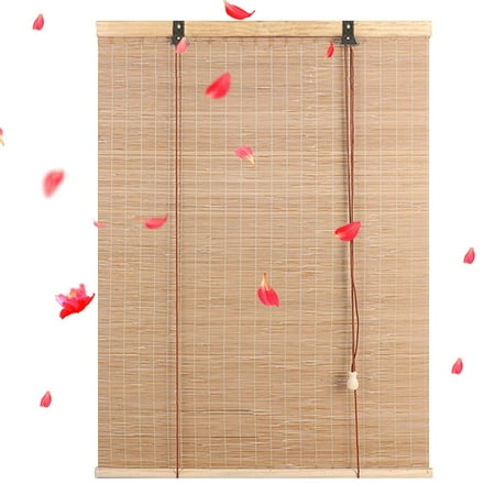 Yxios Sturdy Roller Shades,Bamboo Roll Up Window Blind Light Filtering ...