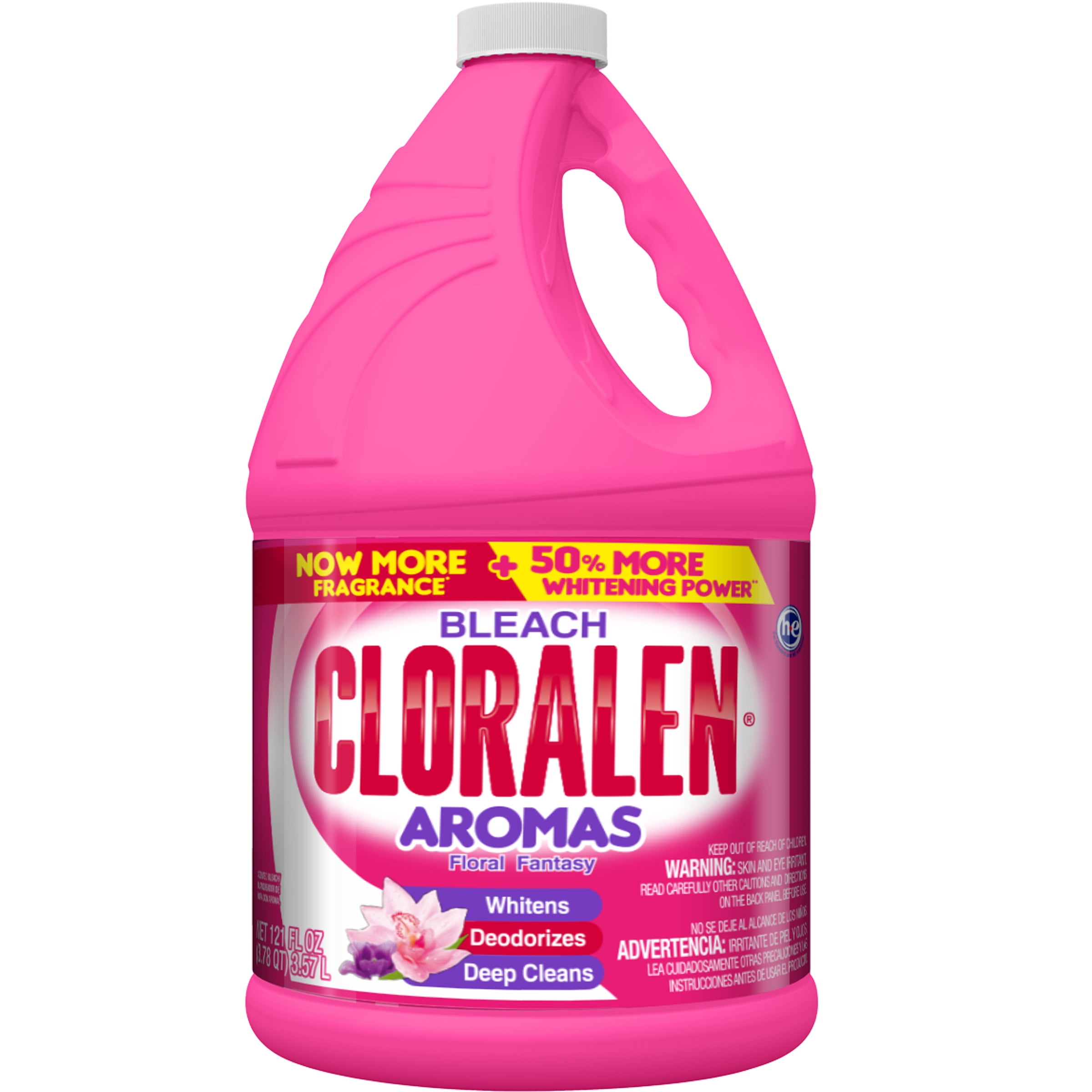 CLORALEN® Aromas Liquid Bleach, Floral Fantasy, 121 fl. oz. has Triple ...