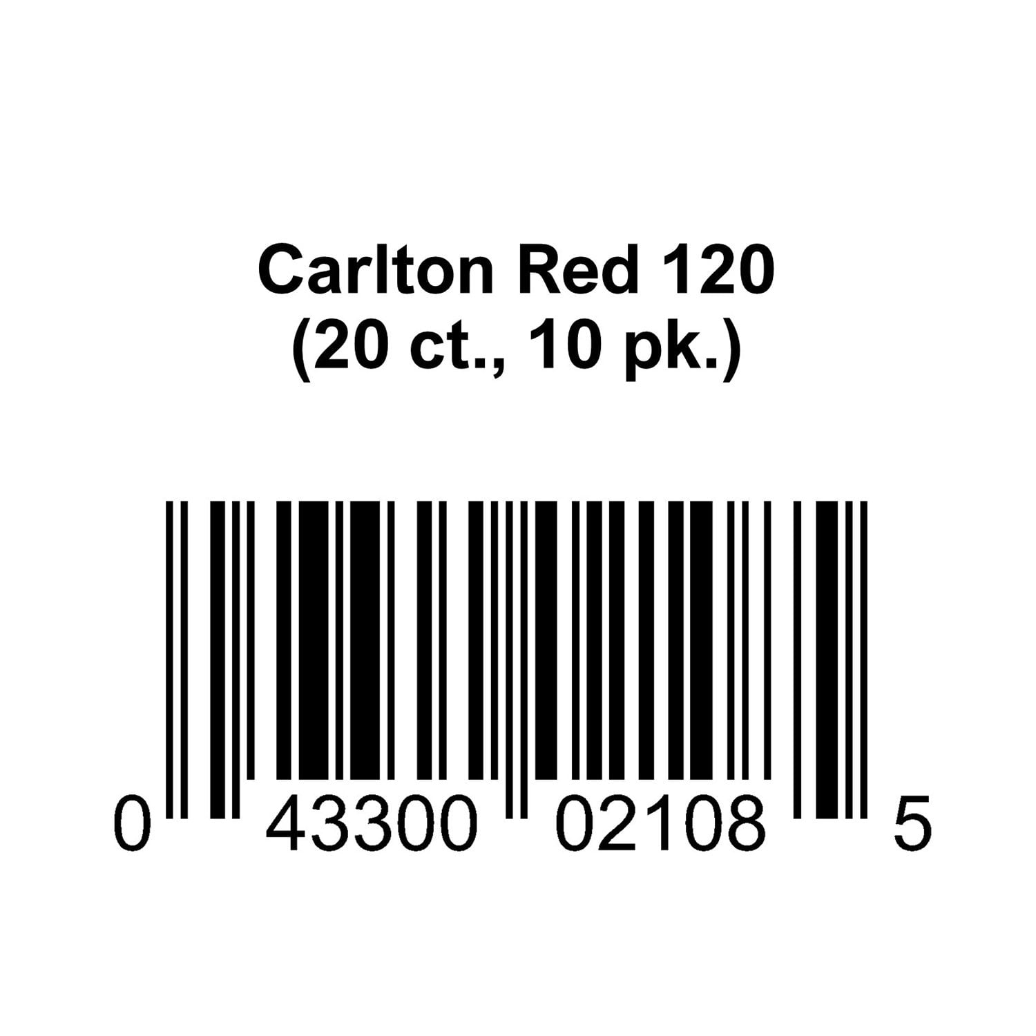 Carlton Red 120 20 ct., 10 pk. - Samsclub.com