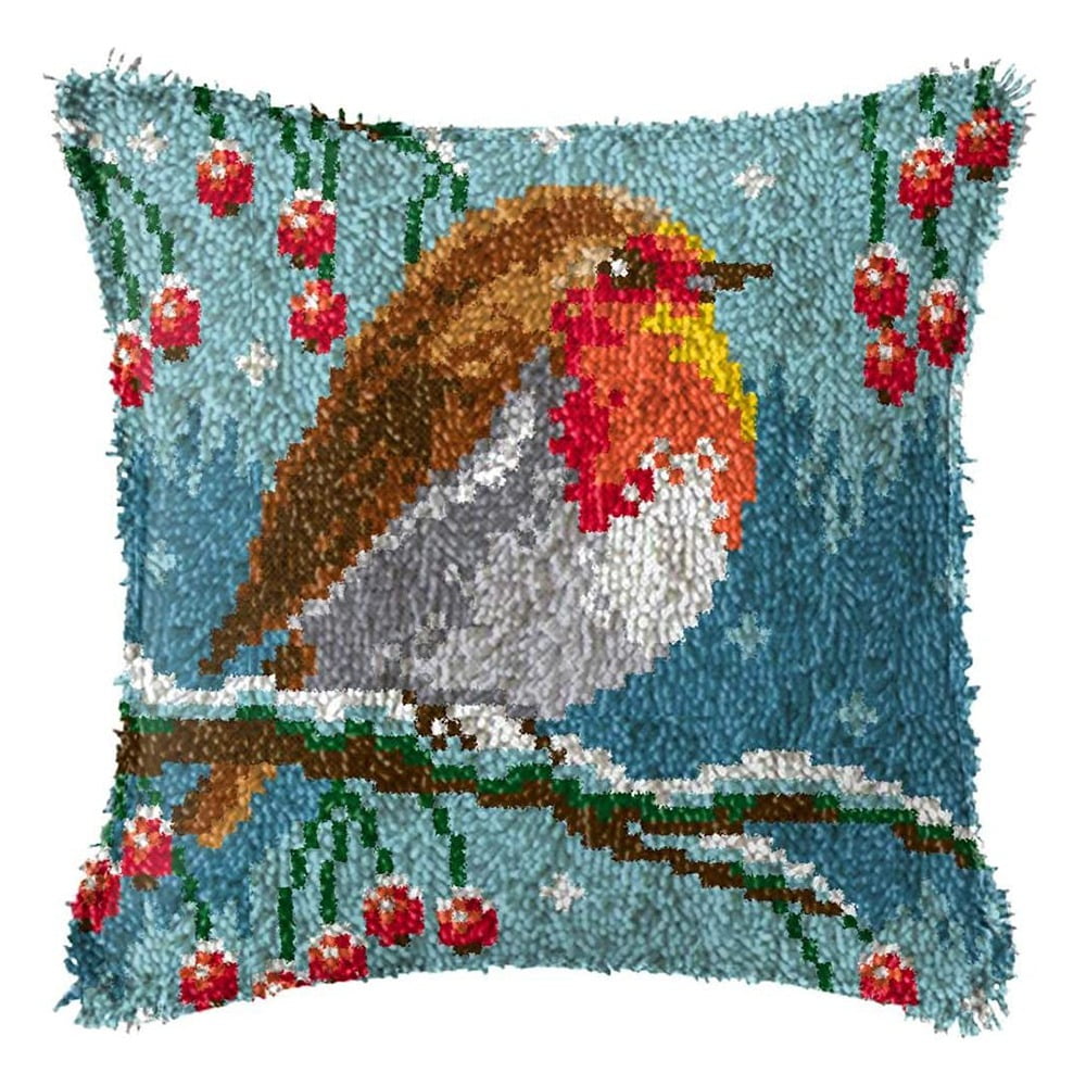 Sewing & Fiber Latch hook kit animal bird pillowcase kit Craft Supplies ...