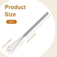 2 PCS Stainless Steel Whisk, Versatile Kitchen Whisks, 10 Inch Mini ...