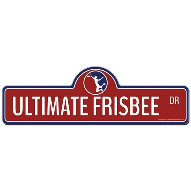 SignMission P-720 Ultimate Frisbee 20 x 7 in. Street Sign - Ultimate ...