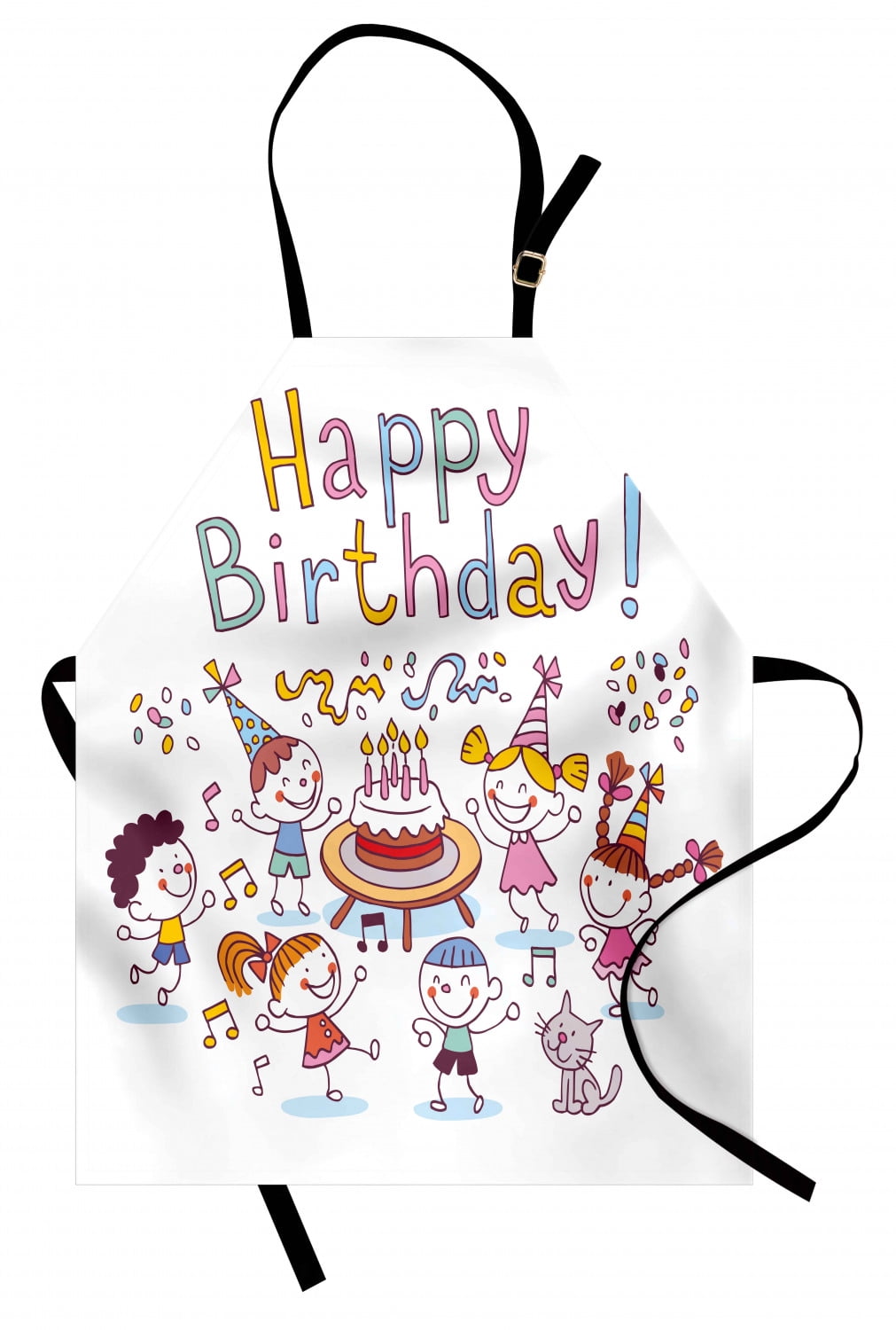 Kids Birthday Apron Kindergarten Children Celebration Festive Set Up ...