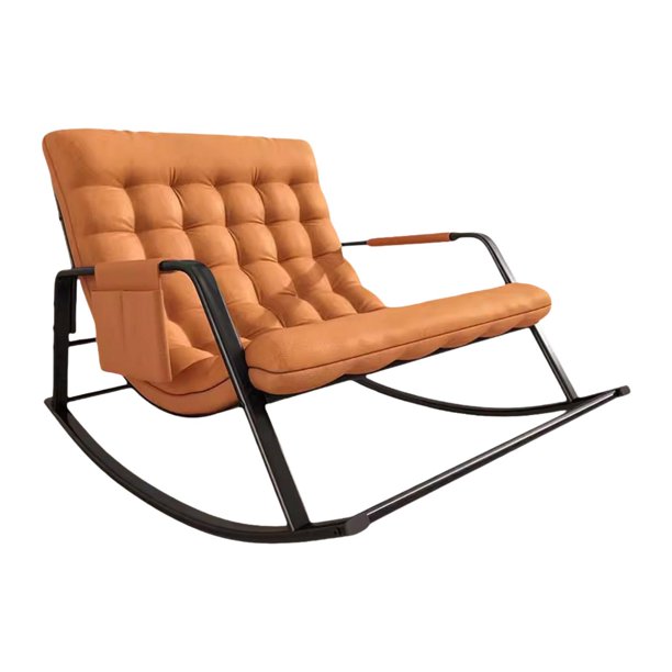 AMLESO Double Rocking Chair with Backrest Reclining Chair for Living ...