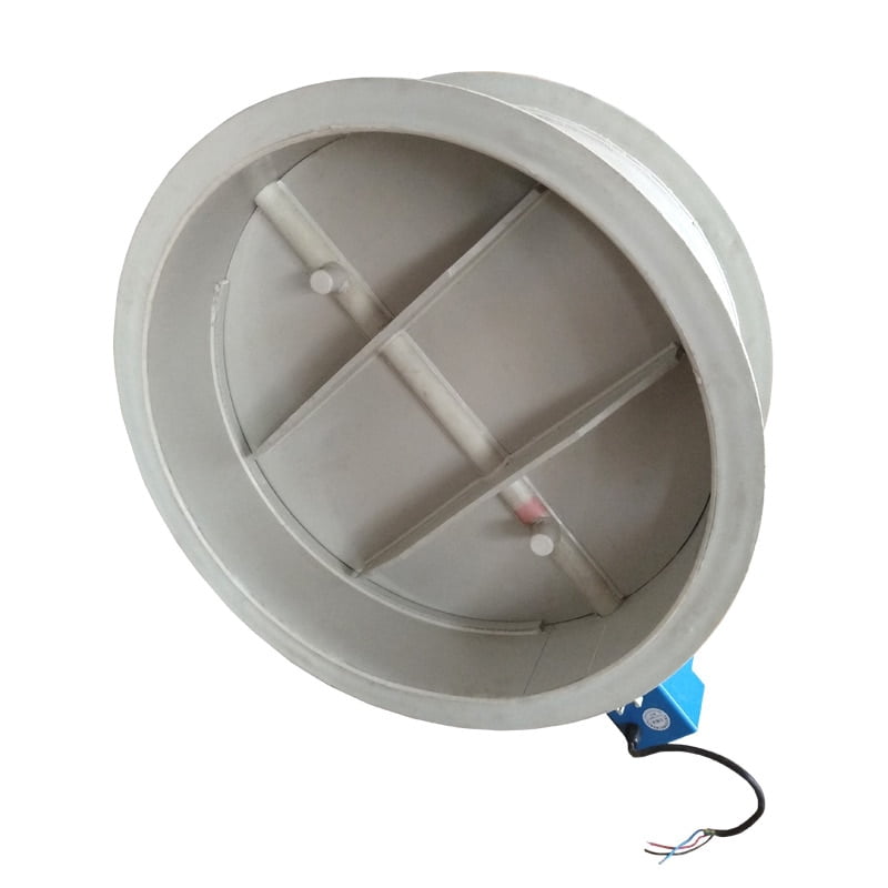 110-400 mm PP air damper valve HVAC electric air duct valve motorized ...