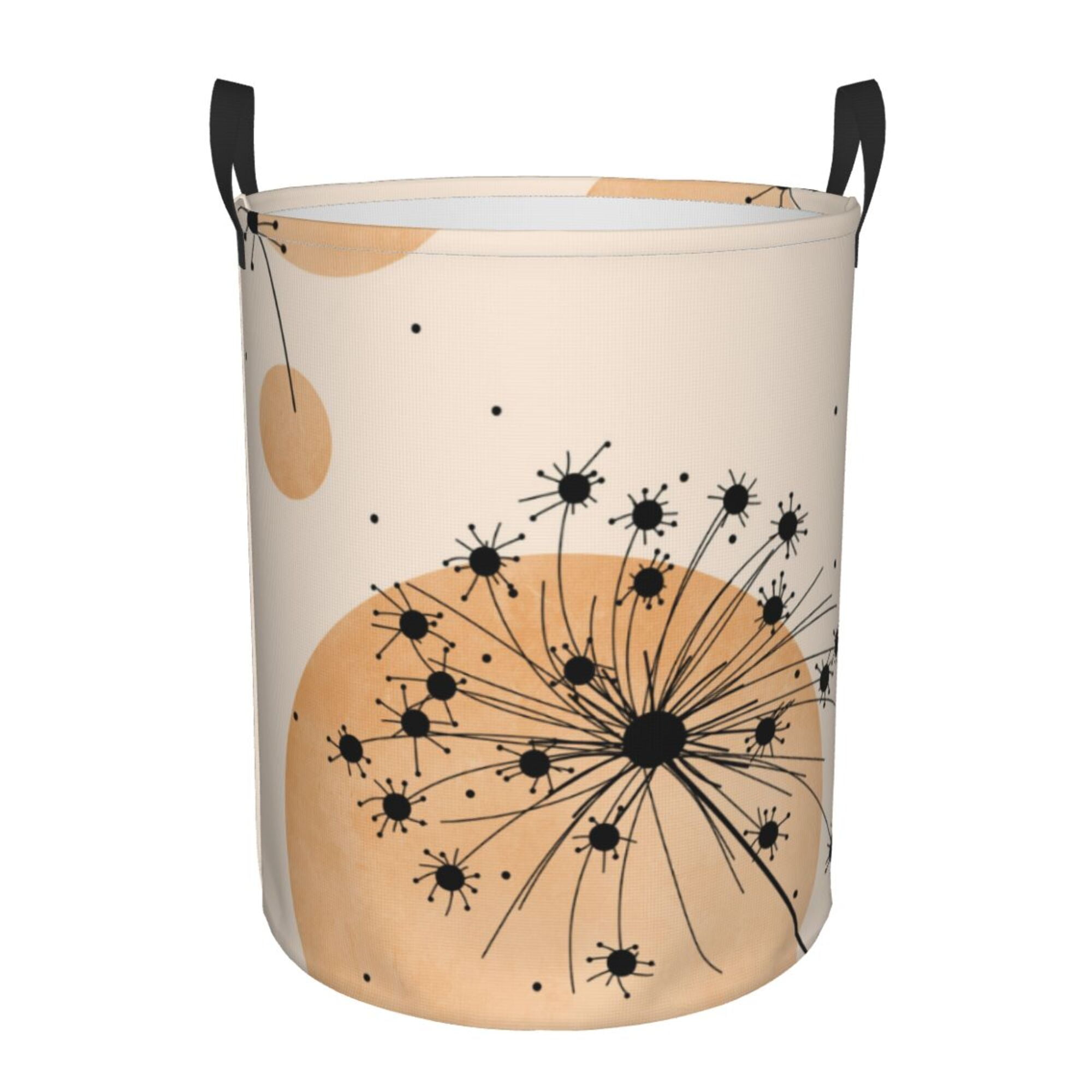 XMXY Round Laundry Basket Organizer, Dandelion Flower Waterproof ...
