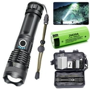Rechargeable LED Flashlights High Lumens, 20000 Lumens Super Bright ...