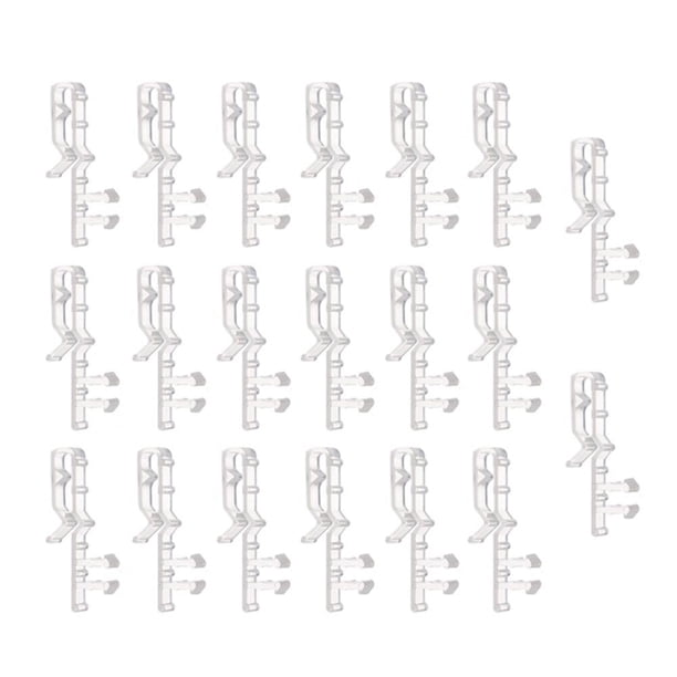 Bangus 20 Pcs Hidden Blind Clips Hidden Channel Valance Clips Clear ...