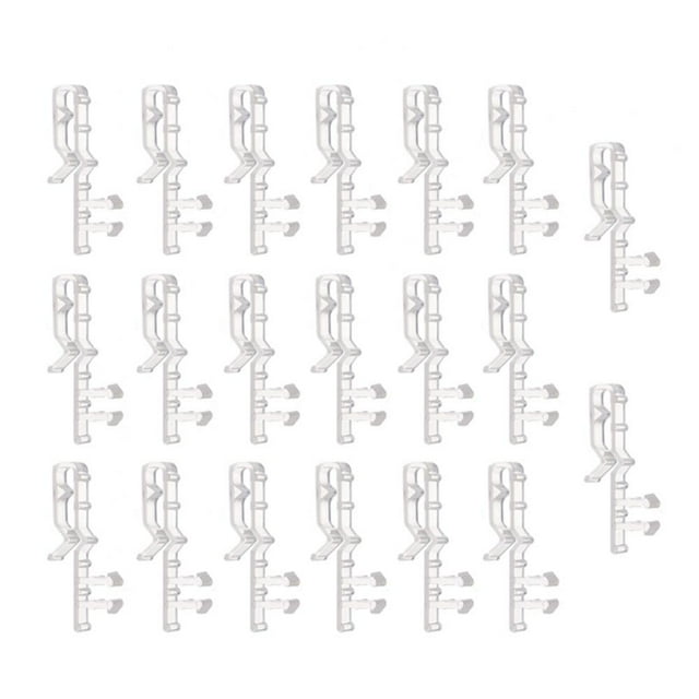 20 PCS valance clip window blind clip clear plastic valance retaining ...