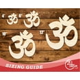 Unfinished Wood Om Hinduism Symbol Shape | DIY Craft Cutout | up to 46 ...