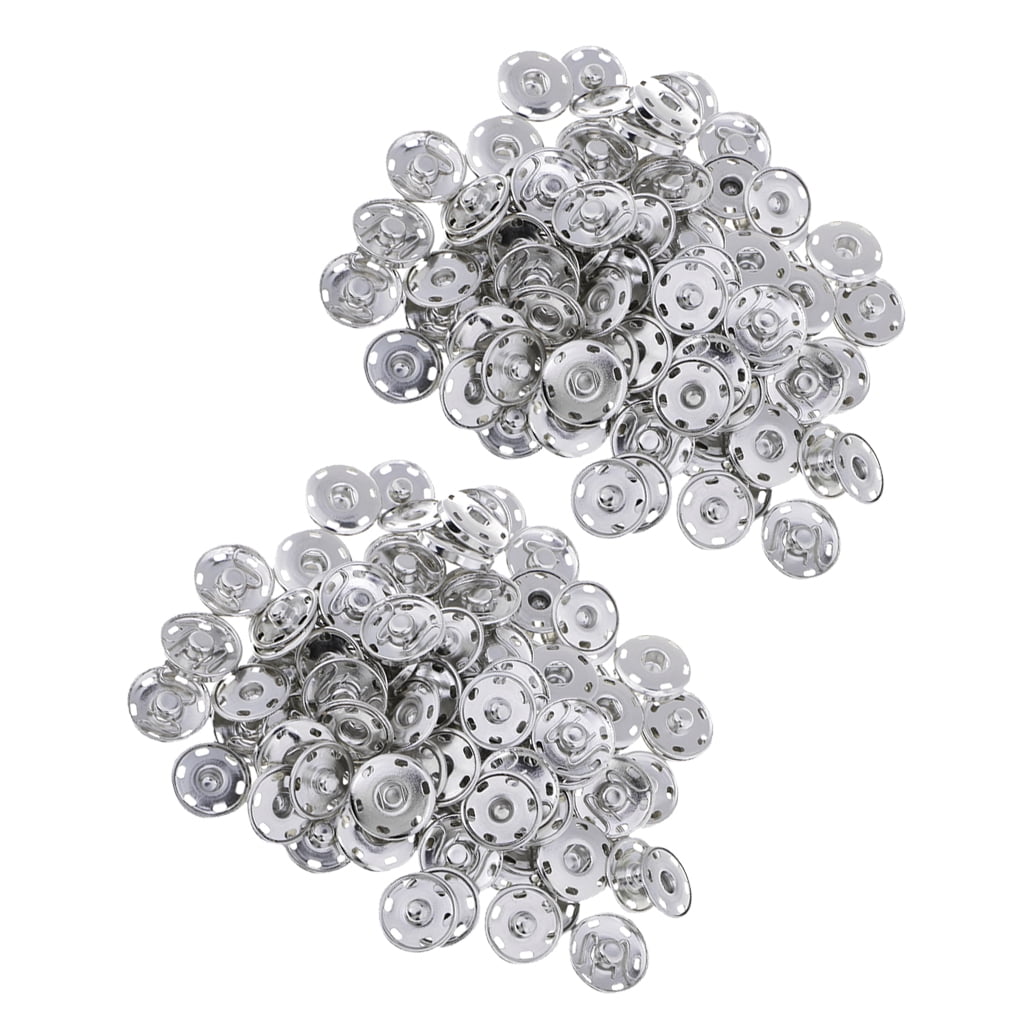Paquete De 100 Botones De Presión 19mm Sunnimix Metal Snap Fastener 19 ...