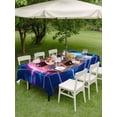 60x120 Inch Outdoor Tablecloth with Umbrella Hole Zipper Rectangle ...
