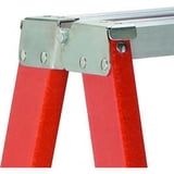 Louisville Ladder 6-Foot Fiberglass Twin Front Step Ladder, 375-Pound ...