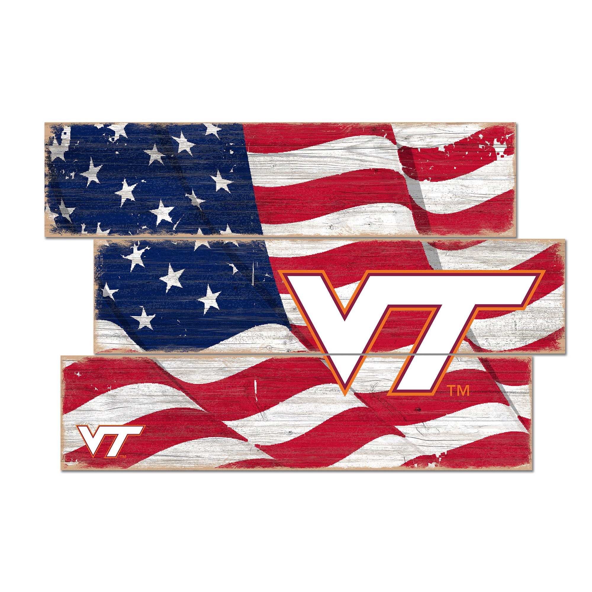 Virginia Tech Hokies 3-Plank Team Flag - Walmart.com