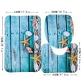 Mengzhiii Marine Flannel 3d Printed Toilet Floor Mat Carpet Bathroom Non Slip Mat Absorbent ...