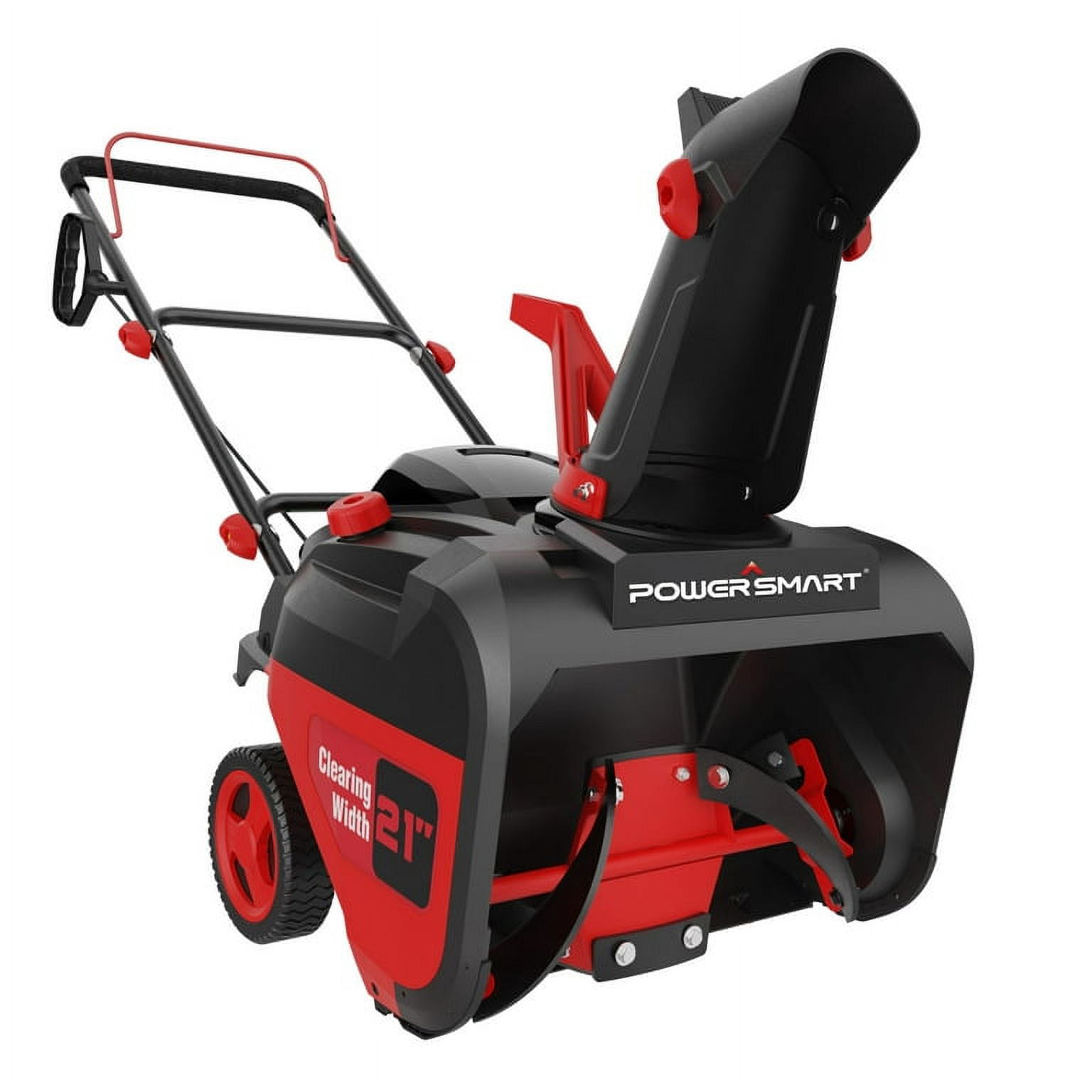 PowerSmart Single-Stage Gas Snow Blower, 21-inch, 212cc 4-Stroke Engine ...