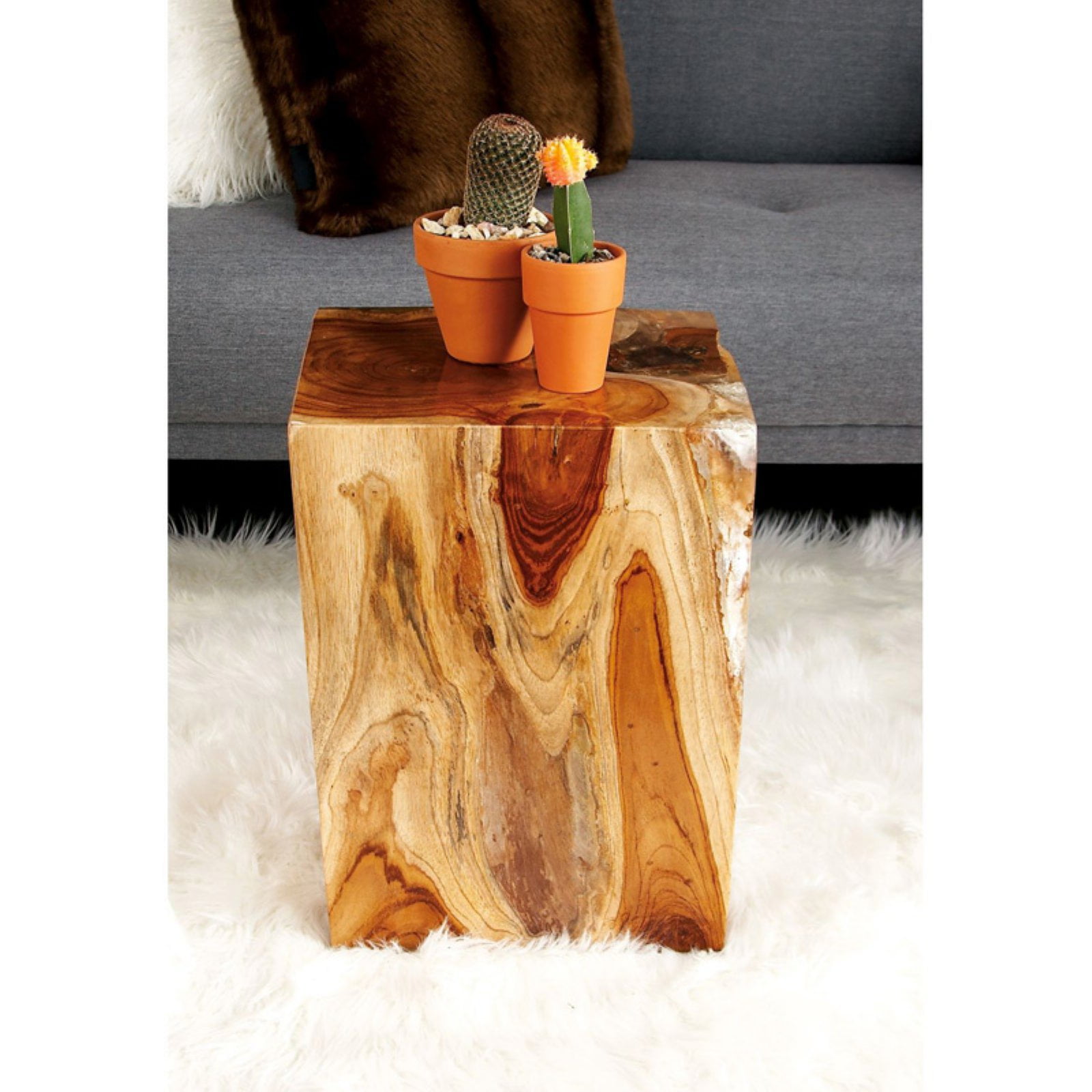 Teak Resin Foot Stool - Walmart.com
