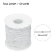Elastic Cord Stretchy String 0.8mm 109 Yards White for Craft, Jewelry ...