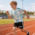 BOOMNY Toddler Boys Clothes Sets Graphic Short Sleeve Workout Tshirts ...