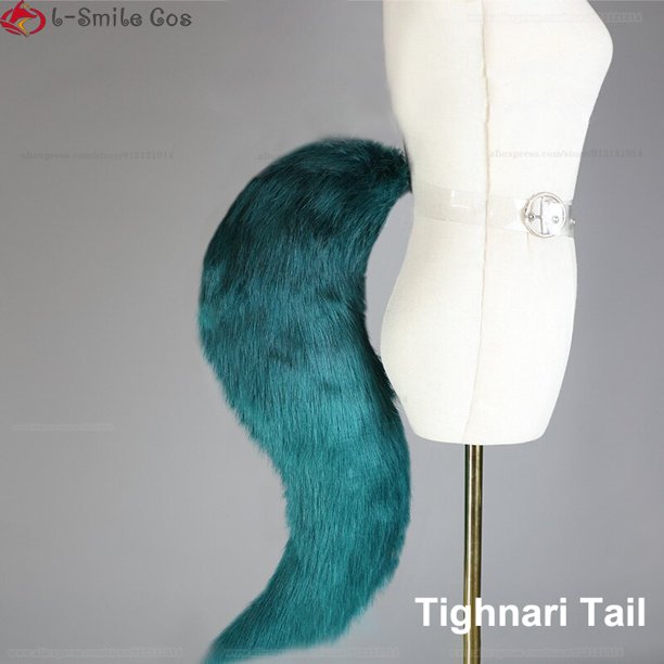 Game Genshin Impact Tighnari Cosplay Ear Tail 60cm Long Tail Headwear ...