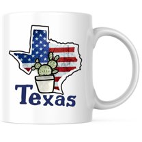 New Jersey State Outline Coffee Mug - NJ State Shape with USA Flag - 11 ...