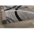 Modern Abstract Circles Design Area Rug 9' x 12' Gray - Walmart.com