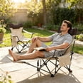 2 Pack Adjustable Folding Camping Chairs with Cup Holder, Side Pocket ...