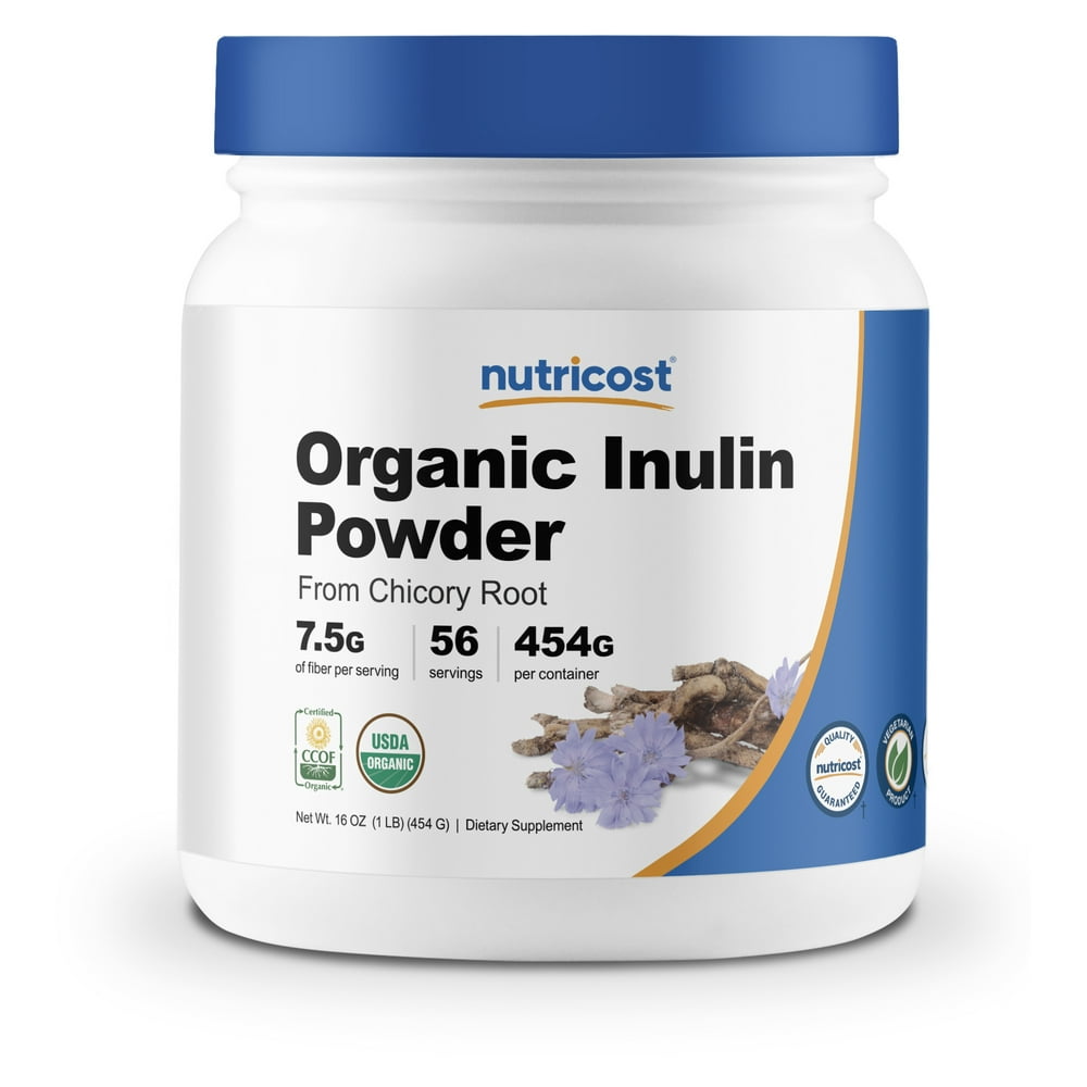 Nutricost Organic Inulin Powder 1LB (454 Grams) 7.5 Grams of Fiber Per ...