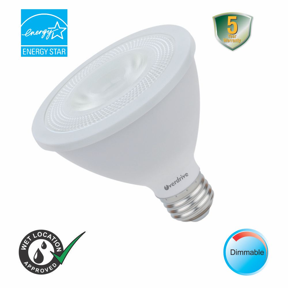 Overdrive 660 10.5W 5000K 90CRI PAR30 Long Neck Dimmable Flood-Daylight ...