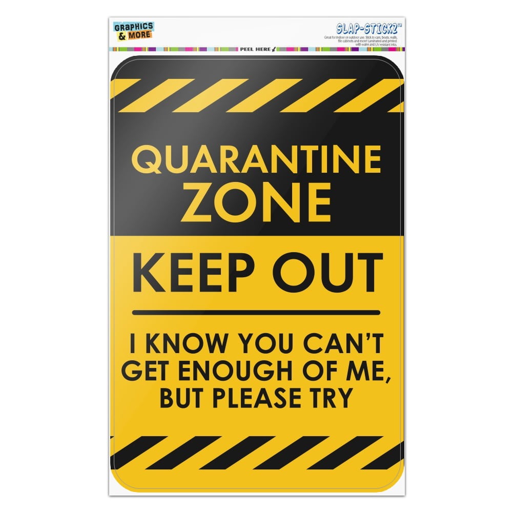 Quarantine Zone Keep Out Home Business Office Sign - Walmart.com
