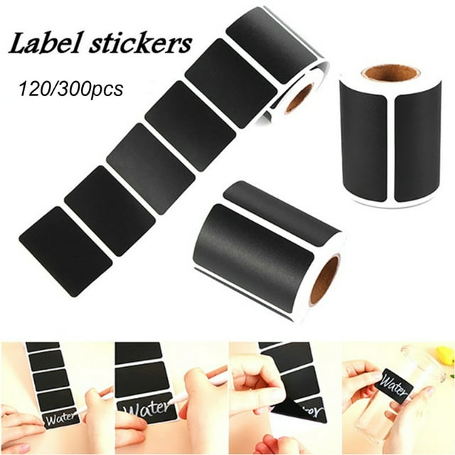 Removable Waterproof Jars Blackboard Labels Stickers - Kitchen ...
