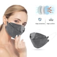 10 PCS Adults Disposable KF94 Face Masks, 4-Ply 3D Fish Type Protective ...