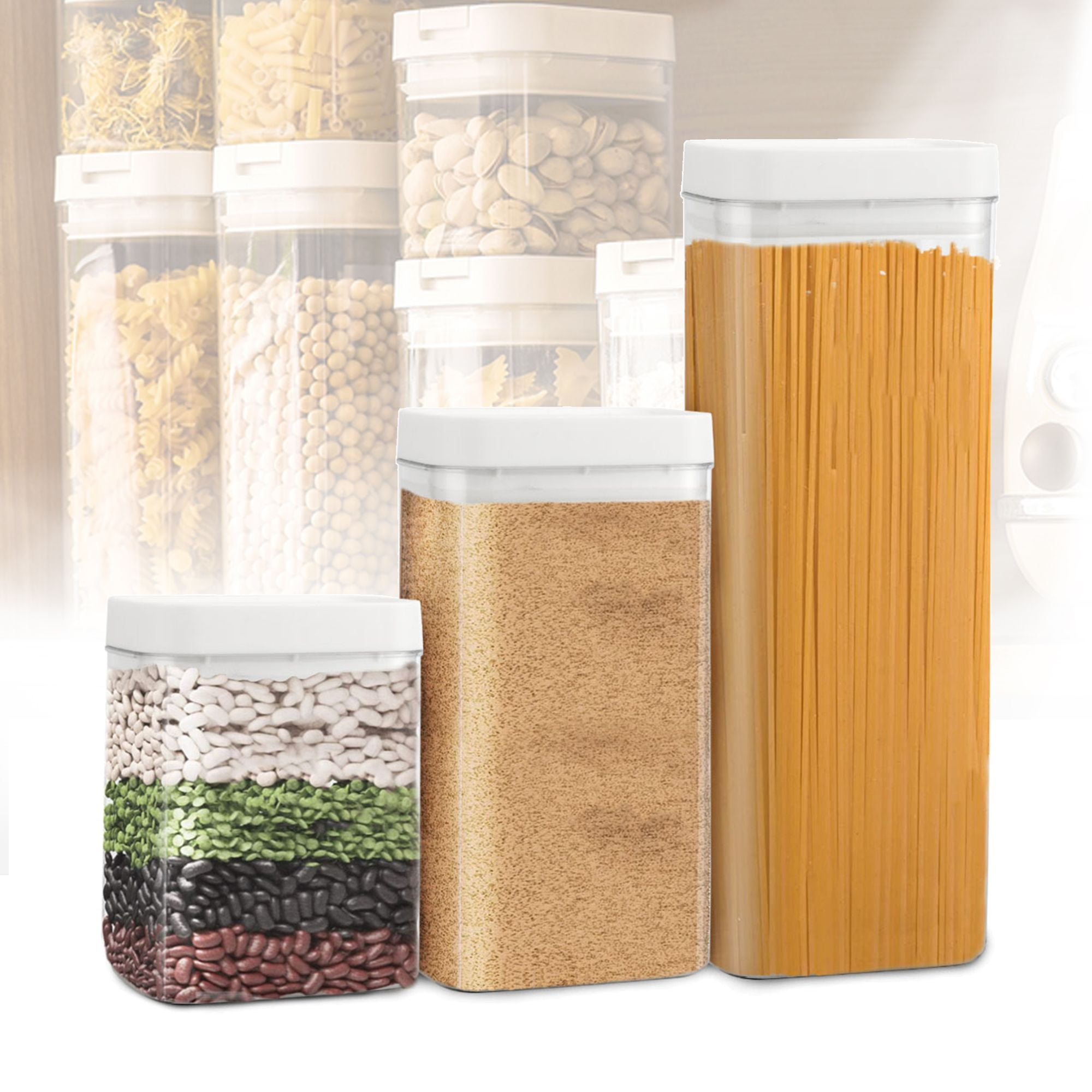 Gustave Airtight Food Storage Containers Kitchen Plastic Cereal Keeper ...