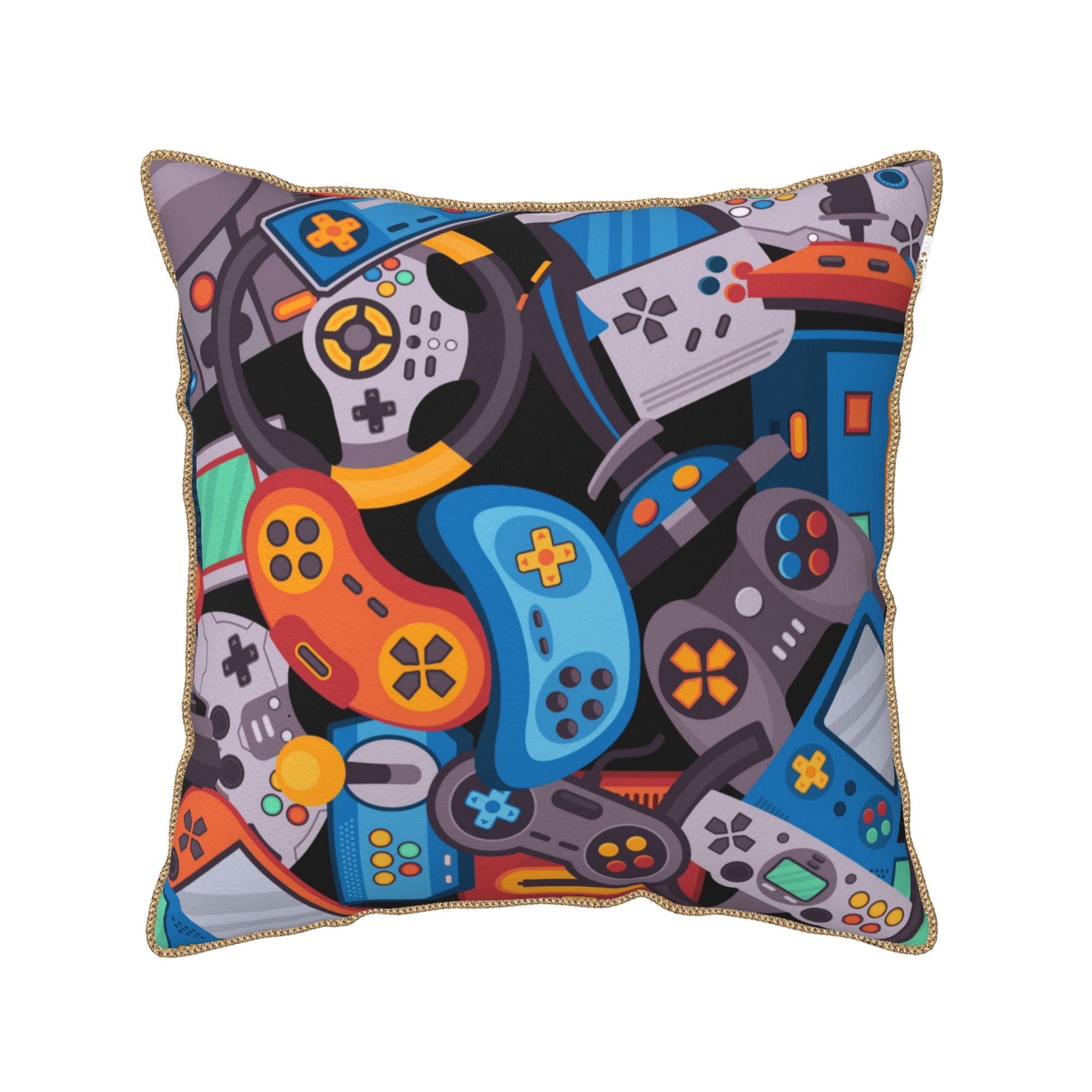ZNDUO Vintage Video Game Controller Throw Pillows, Throw Pillows for ...