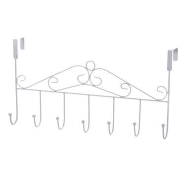 Mainstays Classico Over-The-Door Coat Rack with 6 Hooks, Bronze, Metal ...