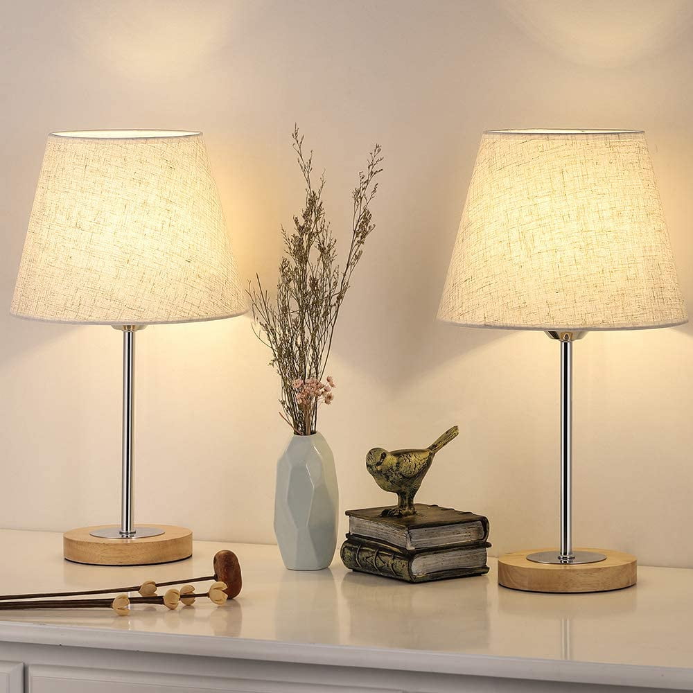 Lamps Set Of 2 Modern Bedside Lamp With Linen Shade Sliver Walmart Lamps Set Of 2 Modern Bedside Lamp With Linen Shade Sliver Walmart