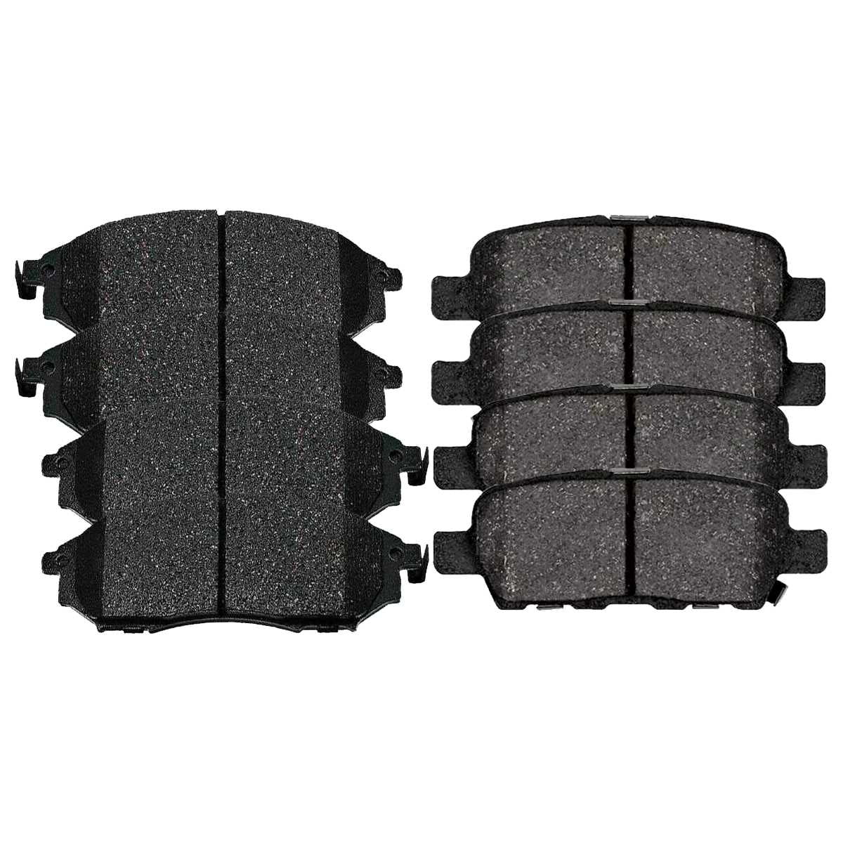 AutoShack Front and Rear Ceramic Brake Pads Kit Replacement for Nissan ...