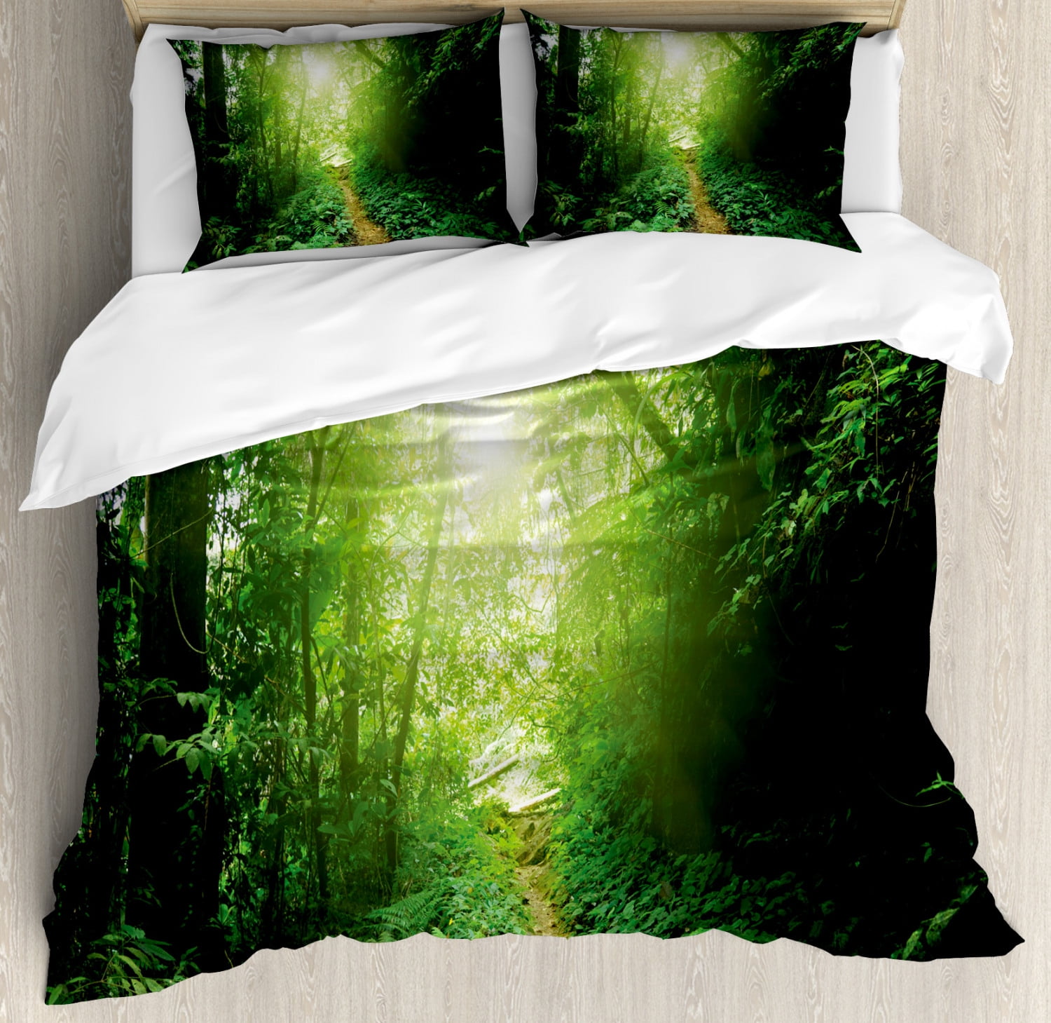Landscape Duvet Cover Set Queen Size, A Way in the Jungle of Malaysia ...