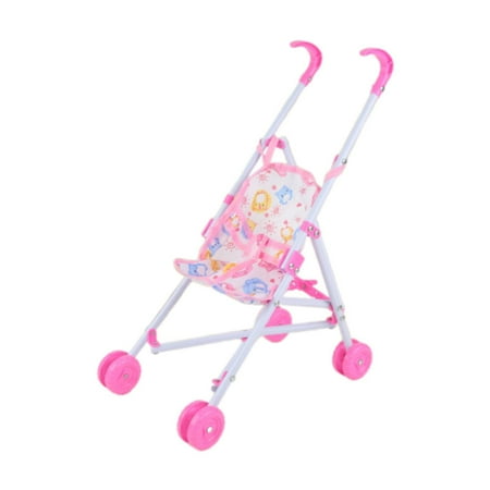 Milaget Baby Doll s Push Pram Pretend Play Dollhouse Decoration Push ...