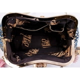 Coofit Women's Denim Crossbody Purse with Rhinestones Butterfly Clasp ...