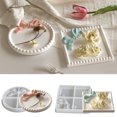 Easy Cleaning Silicone Mould Round Resin Tray Mold Silicone Texture for ...