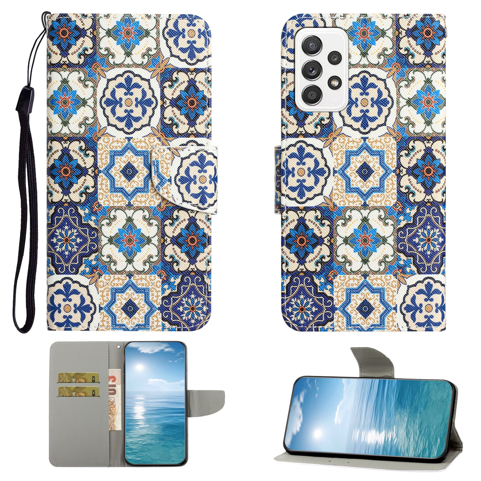 Dteck Samsung A23 Case, Galaxy A23 Wallet Case, Cute Pattern Design ...