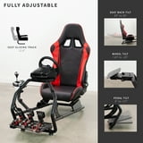 VIVO Gaming Driving Chair-Racing Simulator with Reclining Seat, Red ...