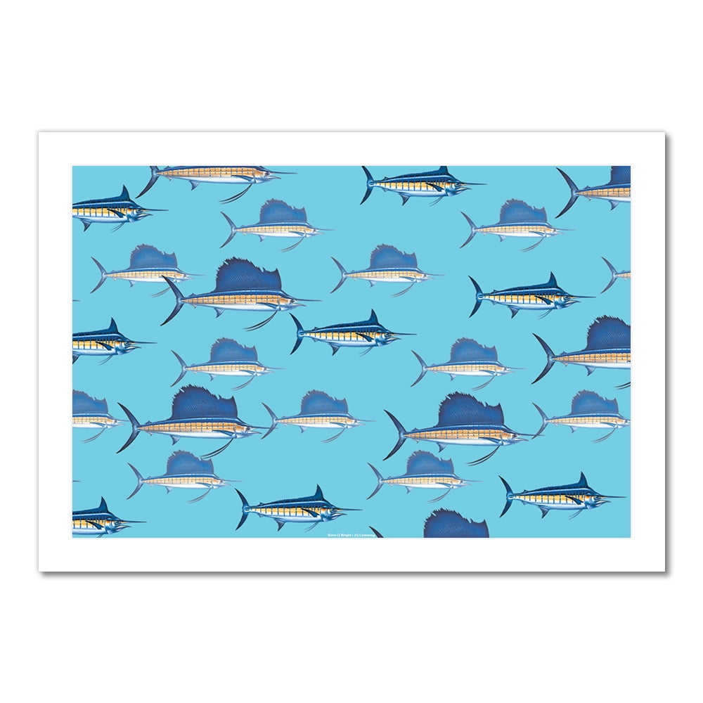 Billfish Stripes Artwork | Choose from: Canvas (Ready to Hang) Canvas ...
