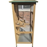 New 70” Large Outdoor Bird Aviary Weatherproof Wooden Indoor Bird Cage ...