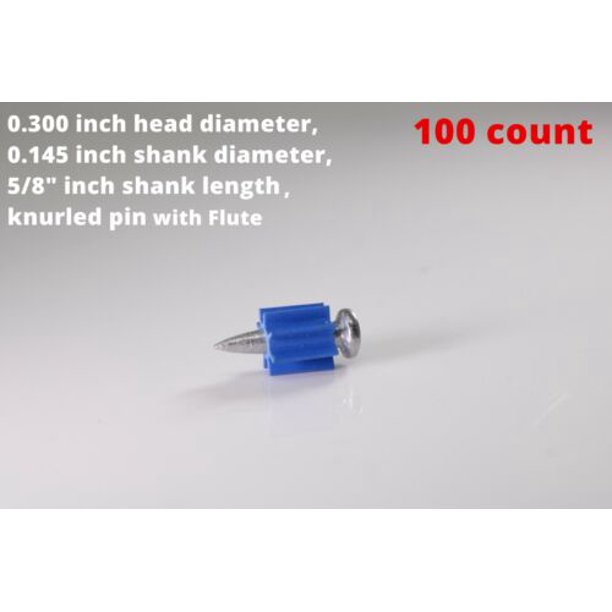 5/8" Drive Pins Fastening Track to Steel I Beam Attaching Metal Track ...