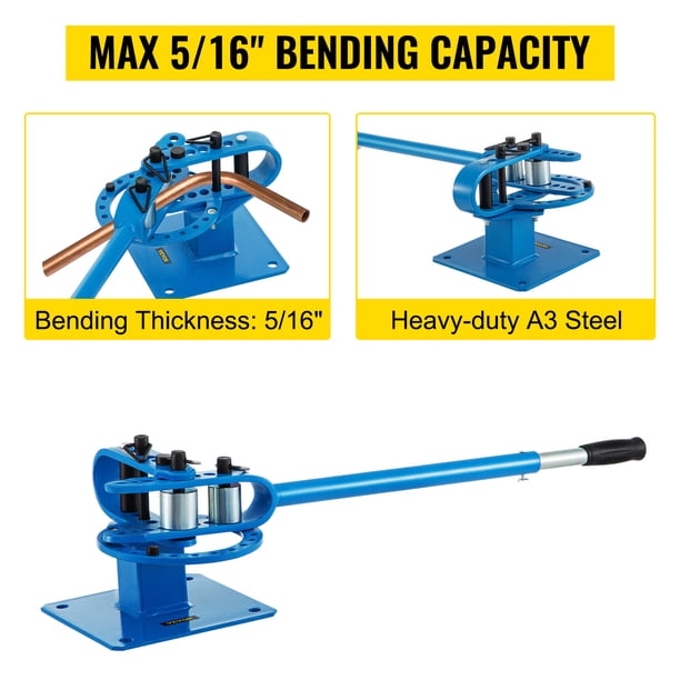 VEVOR Compact Metal Bender 1"-3" Bench Flat Bar Rod Doblado Freno ...