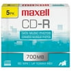 Maxell® 623205/648205 700mb 80-minute Cd-rs (5 Pk; Slim Jewel Cases ...